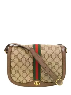 Gucci Ophidia Gg Canvas Shoulder Bag - Neutrals