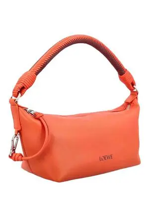 Loewe Mini Cala Braided-handle Leather Tote Bag - Orange
