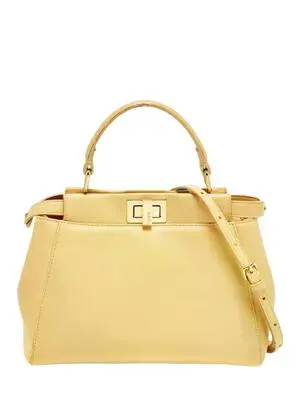 Fendi Mini Peekaboo Tote Bag - Yellow