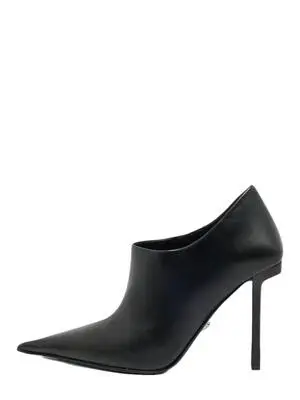 Versace Calf Leather Pointed-toe Stiletto Ankle Boots - Black