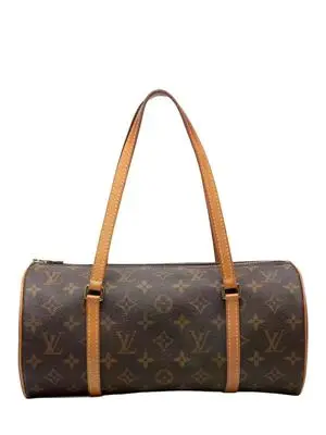 LOUIS VUITTON Monogram Papillon 30 Handbag - Brown