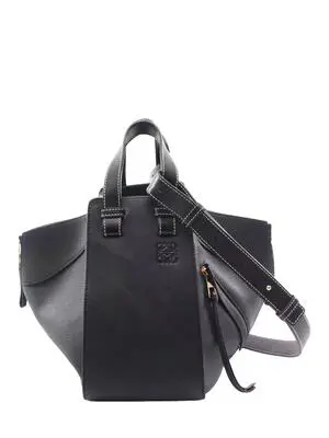 Loewe Leather Hammock Satchel Bag - Black