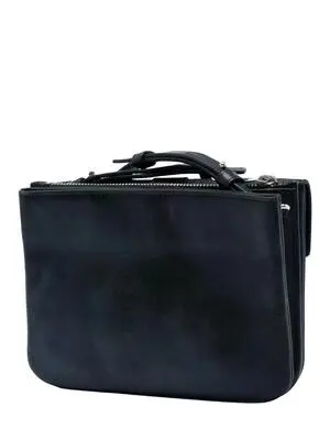 Saint Laurent Monogram Tri Pocket Crossbody Bag - Black