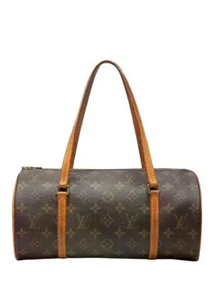 LOUIS VUITTON 2003 Monogram Papillon 30 Handbag - Brown