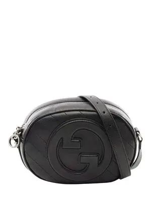 Gucci Matelassé Calfskin Crossbody Bag - Black