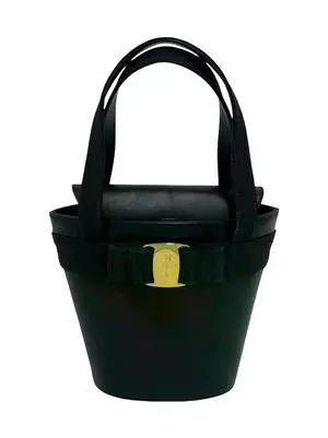FERRAGAMO Vara Bucket Bag - Black
