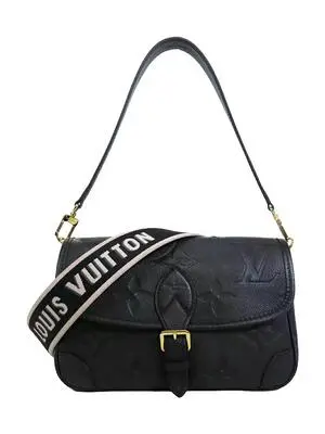 LOUIS VUITTON Monogram Empreinte Diane Satchel - Black