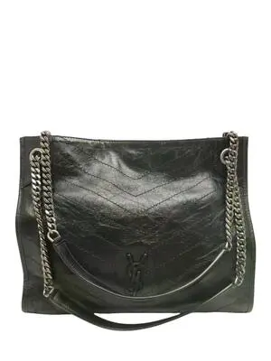 Saint Laurent Monogram Niki Shopper Tote Bag - Black