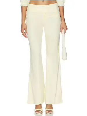 Lioness Totti Pant Flare Leg Trousers - Yellow