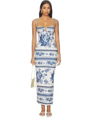 MONTCE Trois Long Slip Dress - Blue