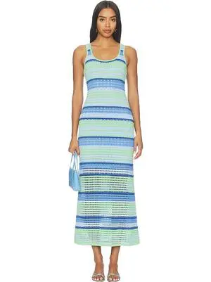 THE WOLF GANG Maris Maxi Dress - Blue