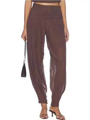 CAMILA COELHO Mirelle Pant - Chocolate
