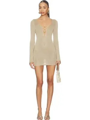 FLOOK THE LABEL Farrah Mini Dress - Cream