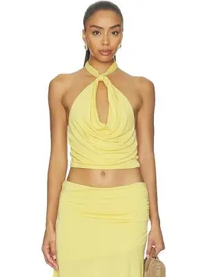 NIA Lucia Halterneck Top - Yellow