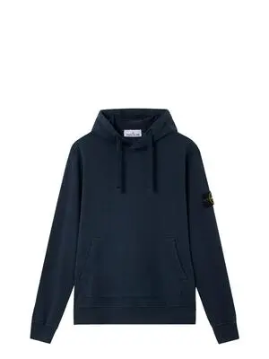 Stone Island Cotton Hooded Sweatshirt With Logo Patch - Multicolor