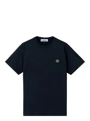 Stone Island Stone Island Men Cotton T-Shirt With Front Logo Patch Multicolor