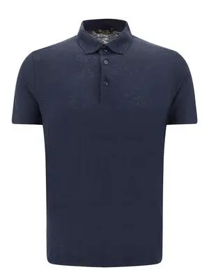 Loro Piana Linen Polo Shirt - Blue
