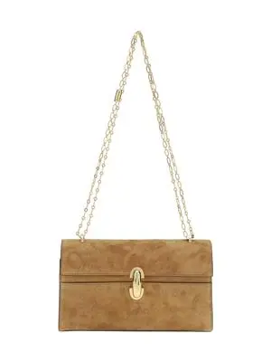 Savette Savette Women Symmetry Chain Pouch Brown