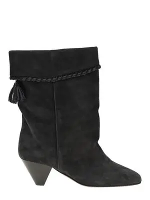 Isabel Marant Étoile Draped Suede Boots - Black