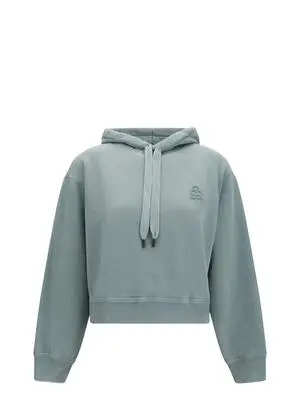Isabel Marant Étoile Salmy Logo Hoodie - Gray