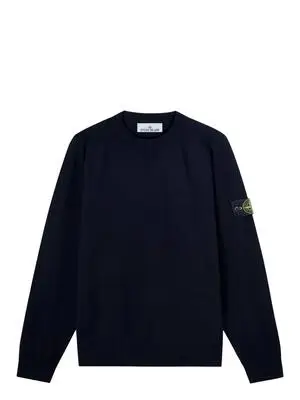 Stone Island Virgin Wool Blend Crew Neck Sweater - Multicolor