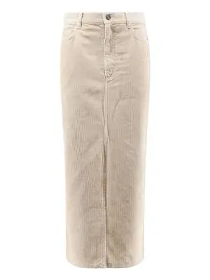 Isabel Marant Étoile ISABEL MARANT ETOILE Odalie Corduroy Maxi Skirt Cream