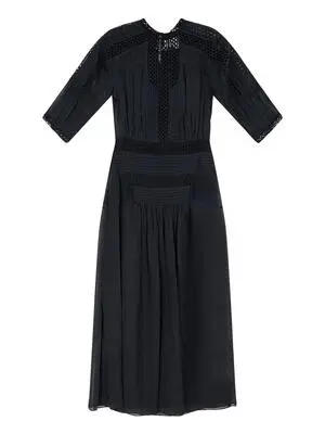 Isabel Marant Étoile Viscose And Linen Blend Dress - Black
