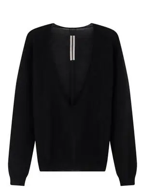 Rick Owens Tower Extreme Wool Sweater - Black