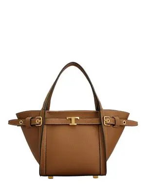 TOD'S TOD'S T Signature Leather Tote Bag