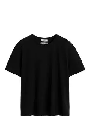 TOTEME Organic Cotton T-shirt - Black