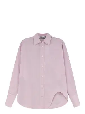 Attico Cotton Shirt With Embroidered Logo - Multicolor