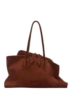 Attico La Passeggiata Suede Shoulder Bag - Multicolor
