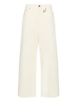 Sportmax Wide Leg Tailored Pants - White