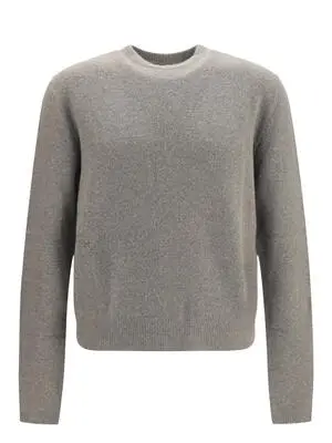 Rick Owens Ribbed Crewneck Pullover - Gray