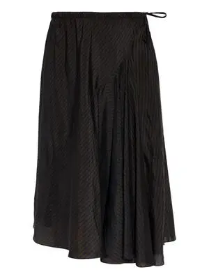 Dries Van Noten Striped Skirt - Brown