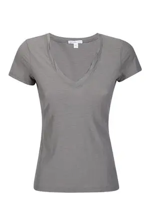 JAMES PERSE V-neck T-shirt - Gray