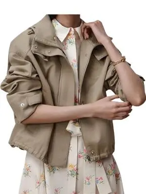 Dior Hooded Jacket With Médaillon Embroidery - Beige