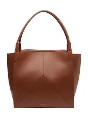 Victoria Beckham Large Leather Tote Bag - Brown