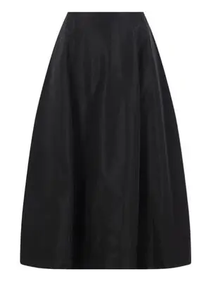 Simone Rocha Taffeta Circle Midi Skirt - Black
