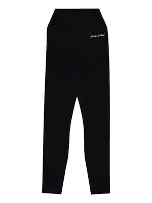 SPORTY  RICH Sporty & Rich Straight-leg Casual Trousers - Black