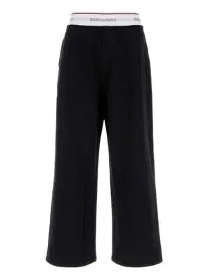 Dsquared2 Elastic-waist Athletic Pants - Black