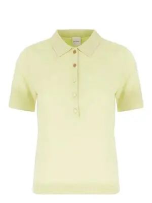 Paul Smith Polo-collar Knit Top - Yellow