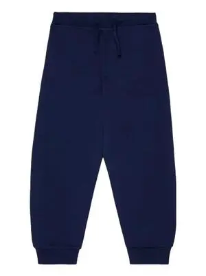 Dsquared2 Elasticated Drawstring Athletic Pants With Back Logo Print - Navy