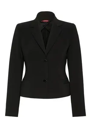 Max Mara Fitted Technical Cady Blazer - Black