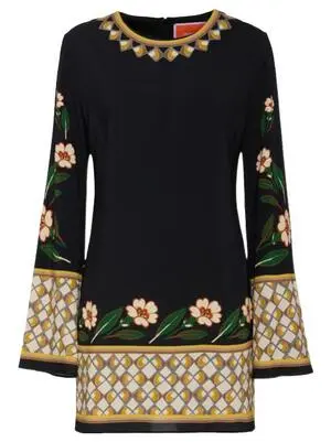 LA DOUBLEJ La Double J Supreme Swing Mini Dress With Flared Sleeves
