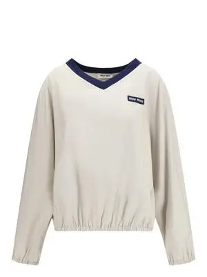 Miu Miu Pongé Tec Sweatshirt - Multicolor
