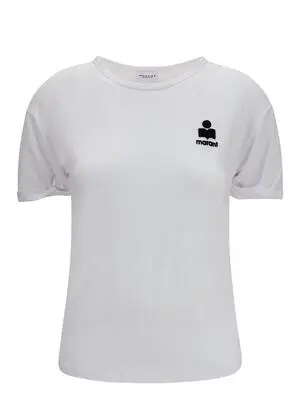 Isabel Marant Étoile Koldia Logo T-shirt - White