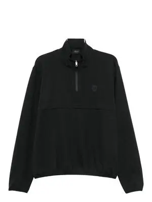 Brioni Wool Half-zip High Neck Sweater - Blue