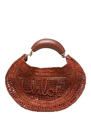 Chloé Raffia Hobo Bag - Brown