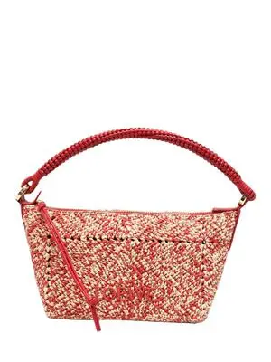 Loewe Cala Raffia Pouch - Red